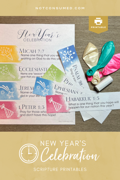 New Year’s Scripture: Printables for Your Celebration (Perfect for ...