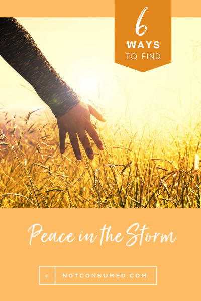 6 Ways for Finding Peace in the Storm | Not Consumed