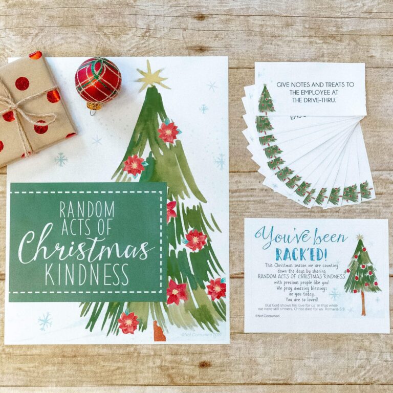 Random Acts of Christmas Kindness Tradition (and free printables!)