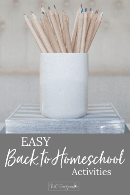 Easy Back to School Activities For Homeschoolers