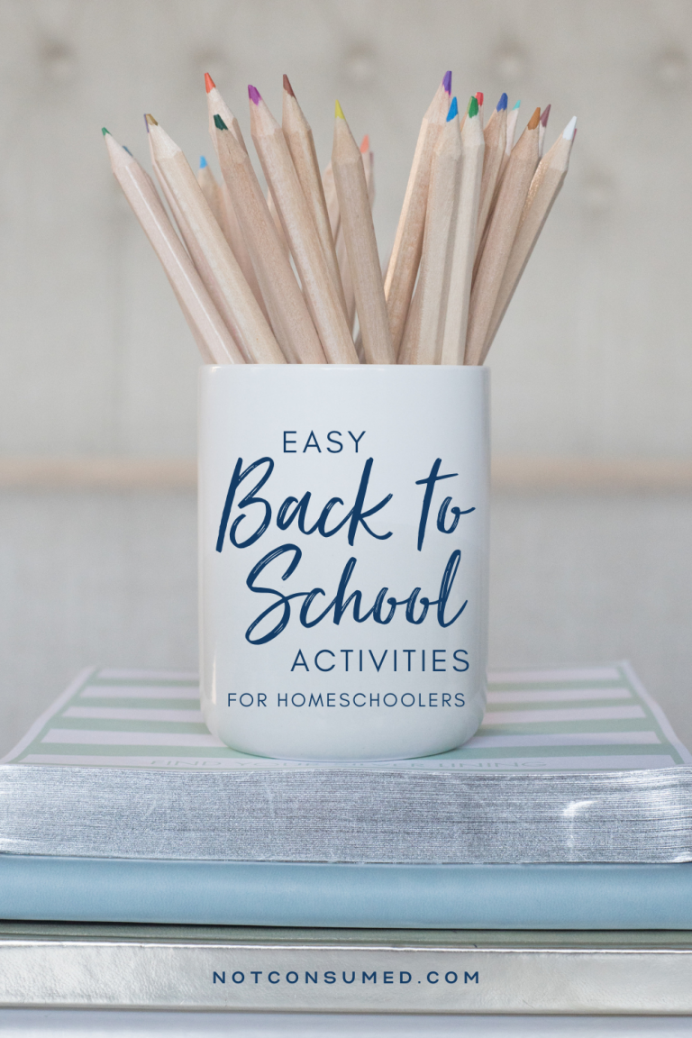 Great Ideas for the First Day of Homeschool - Not Consumed