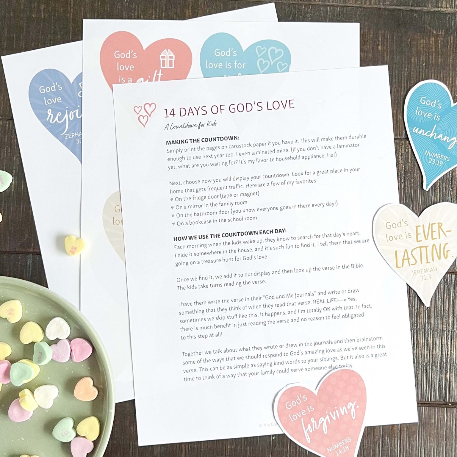 Valentine’s Day Countdown: Printable Bible Verses