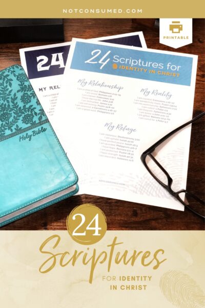 24 Scriptures for Identity in Christ