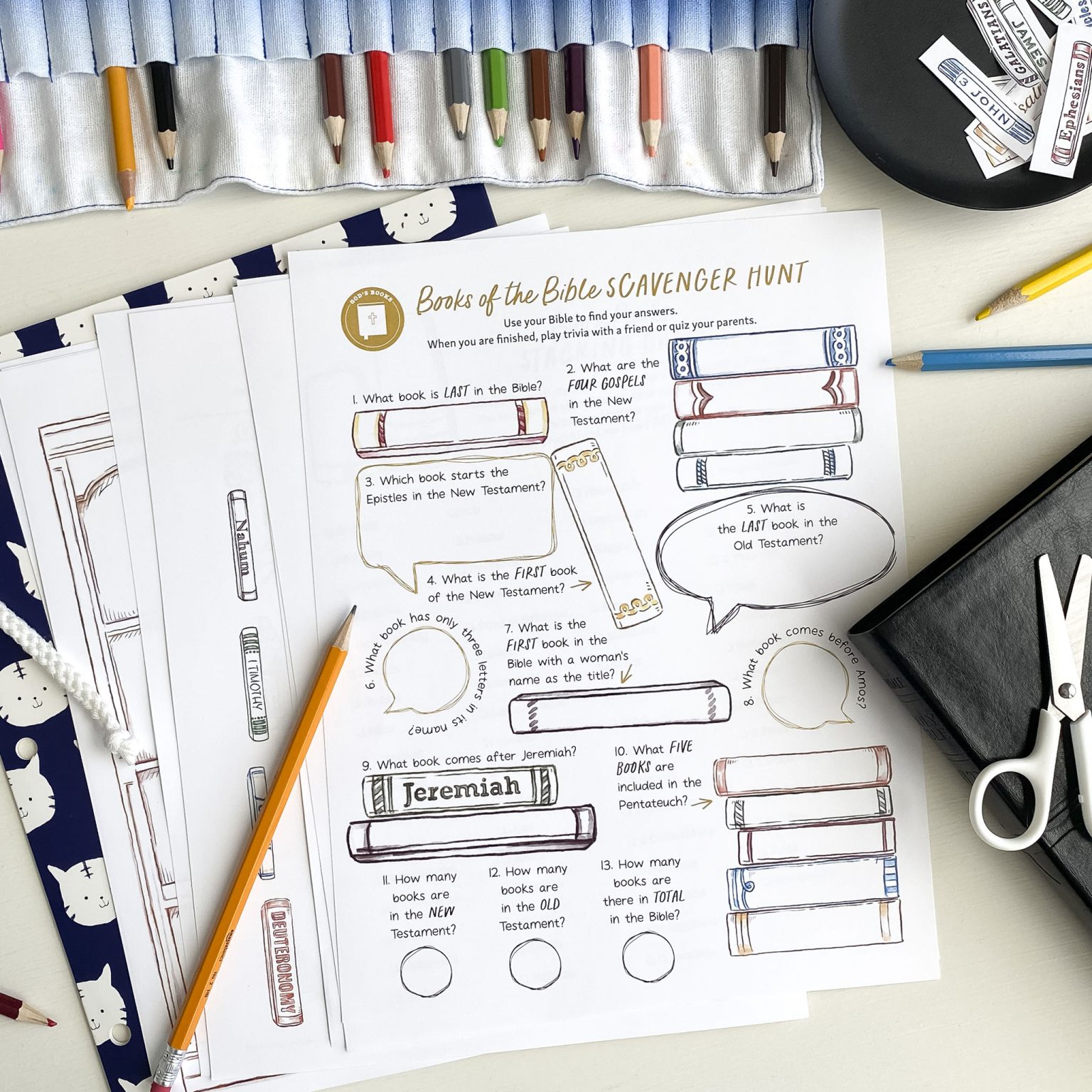 FREE Books of the Bible Printable: 7 Ways to Make Memorizing Fun!