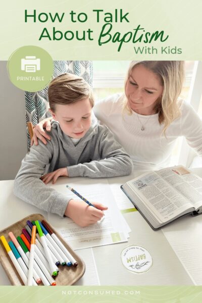 How to Talk About Baptism With Kids | Free Printable